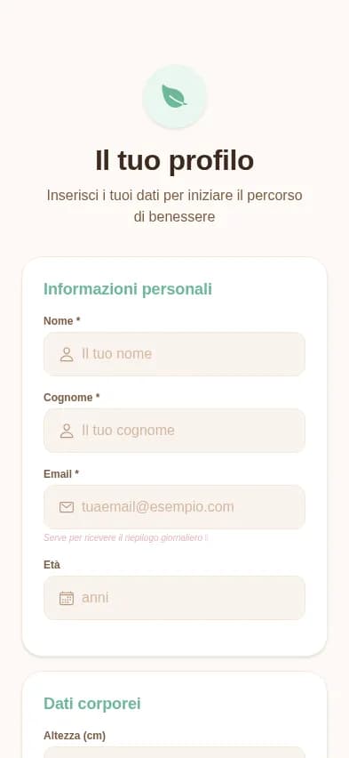Diario Alimentare Benessere