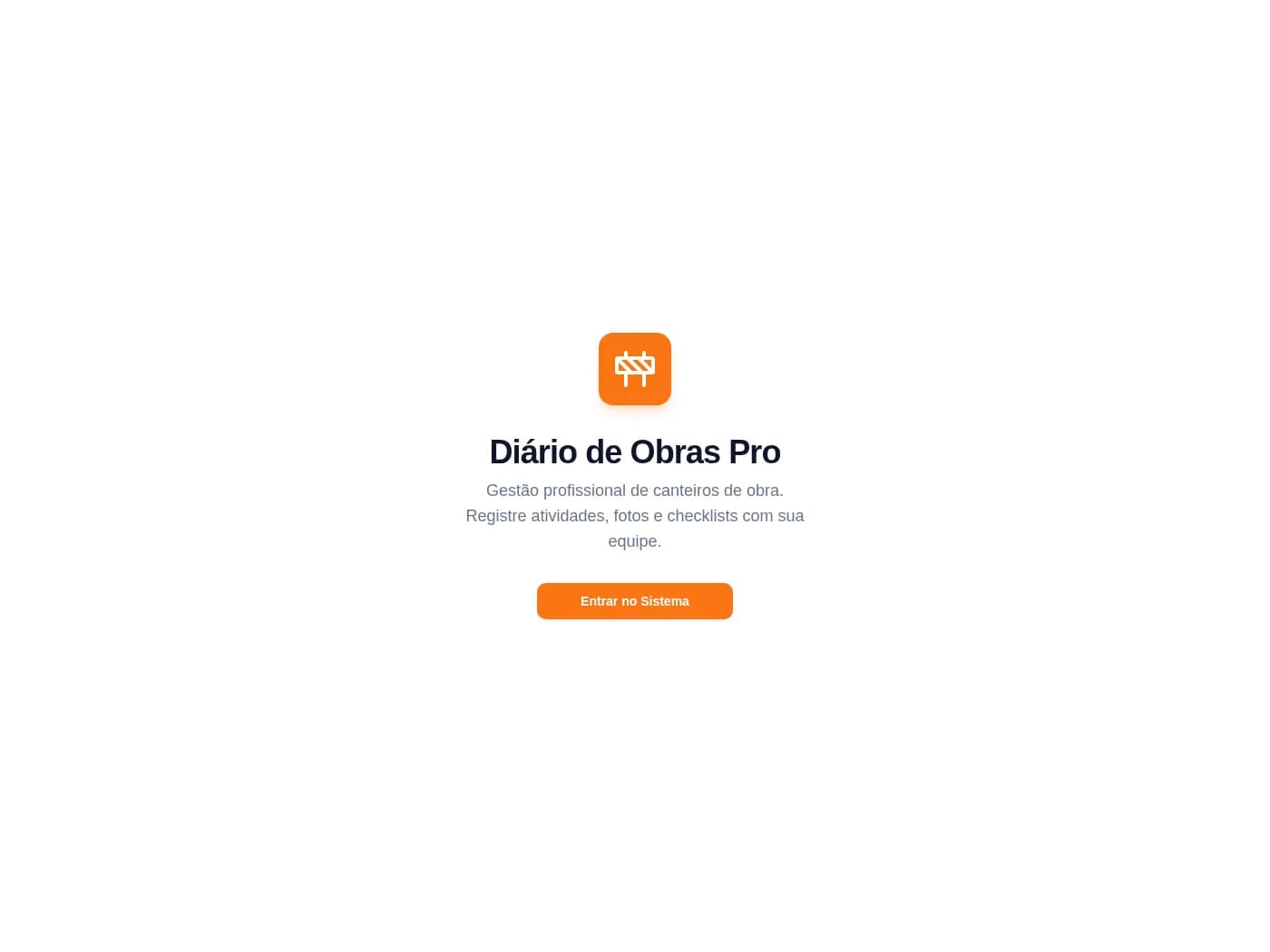 Diário de Obras Pro