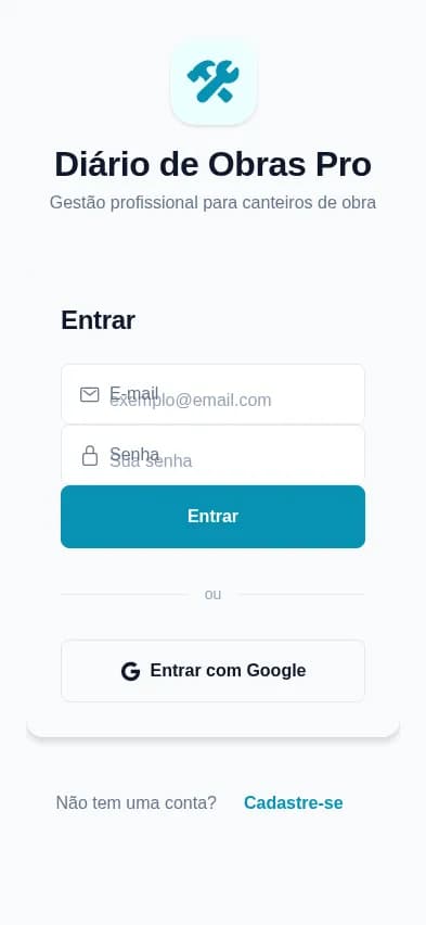 Diário de Obras Pro