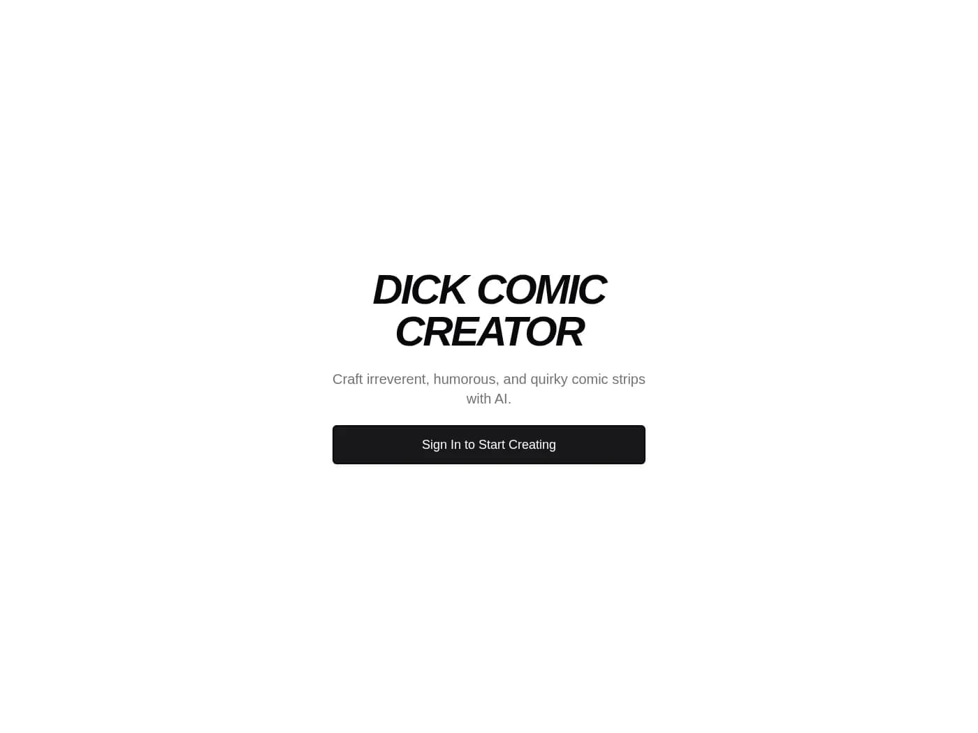 Dick Comic Creator