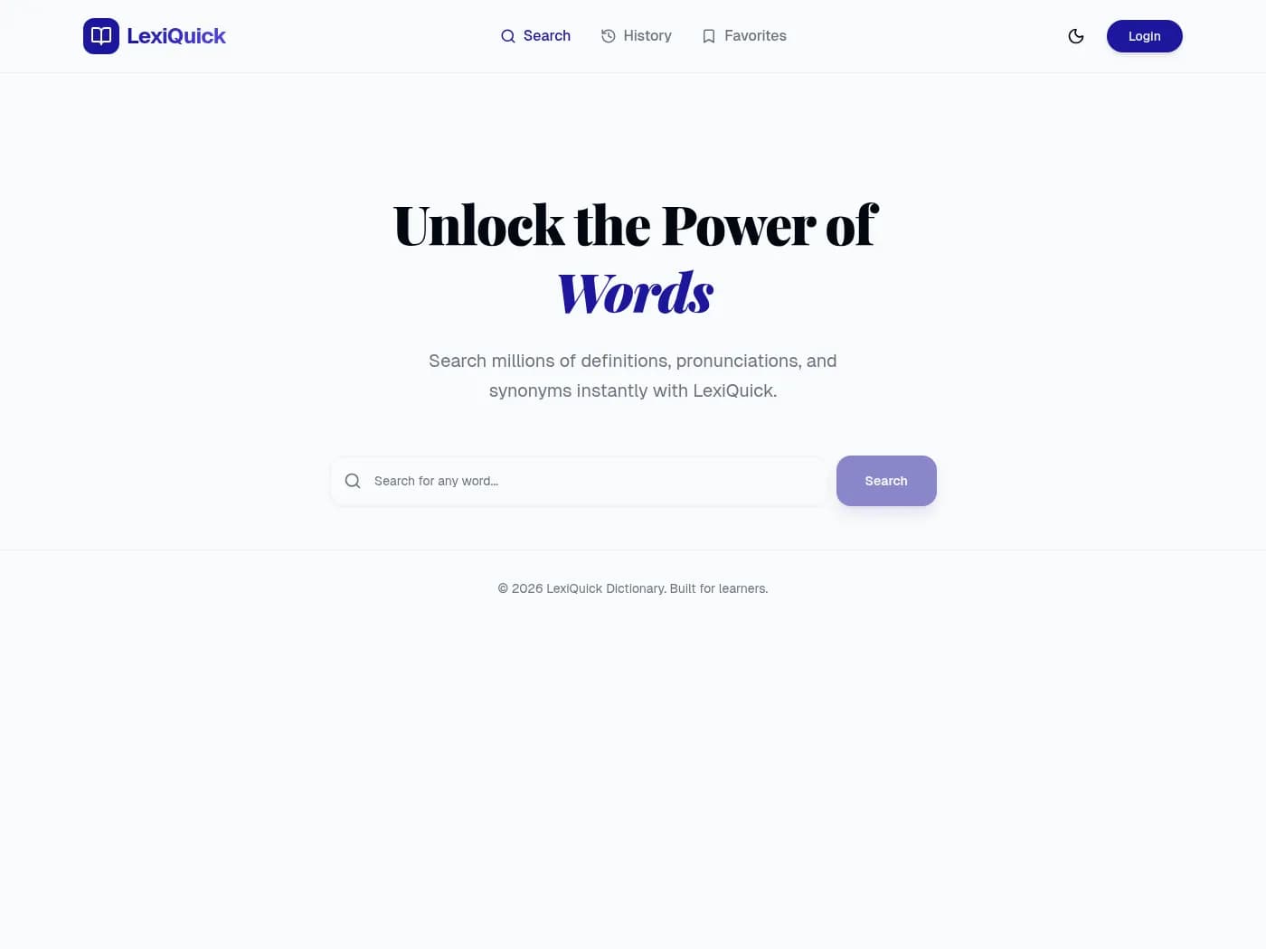 LexiQuick Dictionary