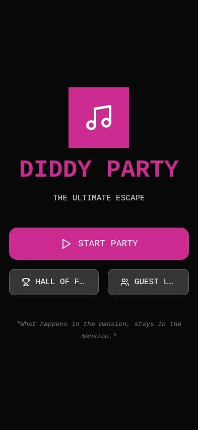 Diddy Party Game