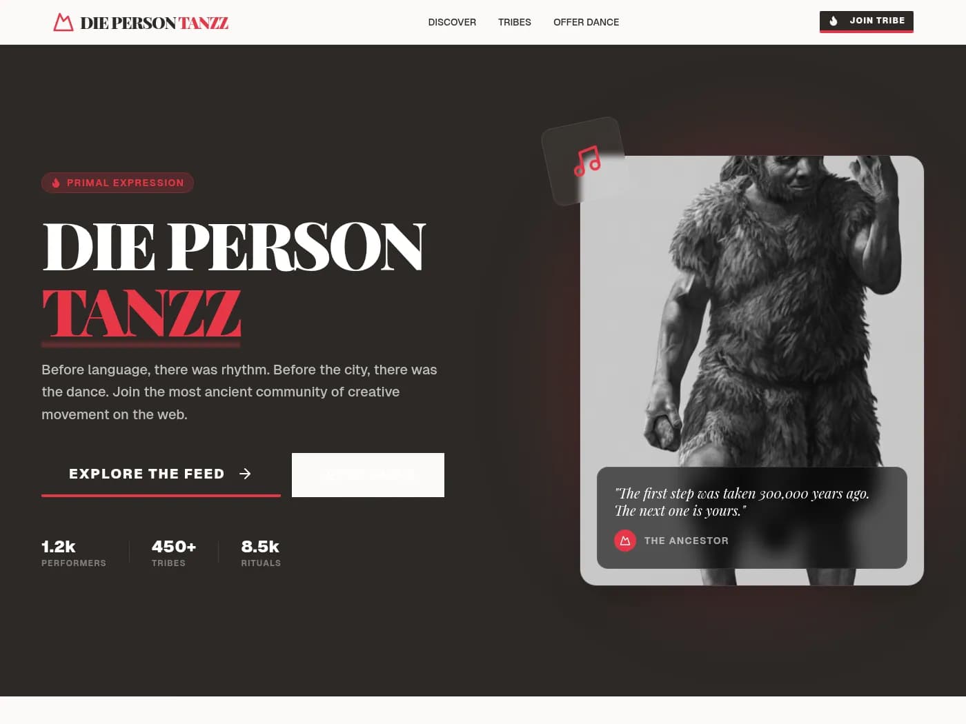 Die Person Tanzz