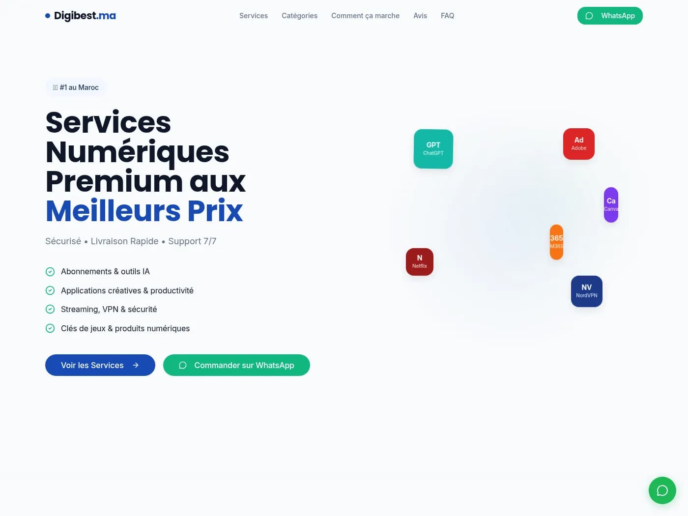 Digibest.ma Web Experience