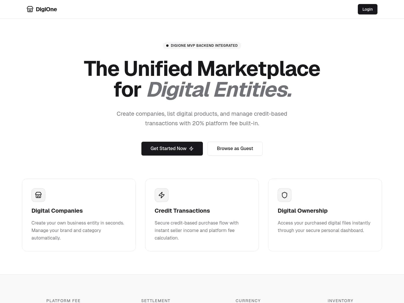 DigiOne Unified Marketplace