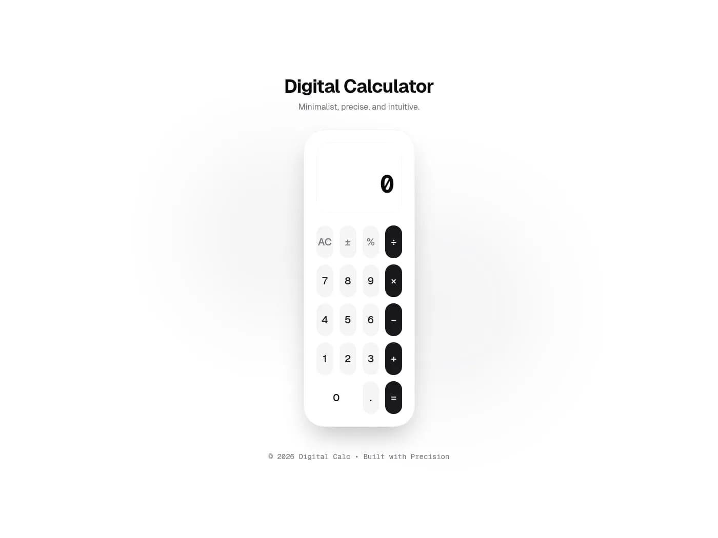 Digital Calculator
