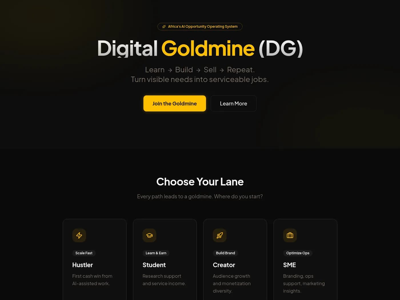 Digital Goldmine OS