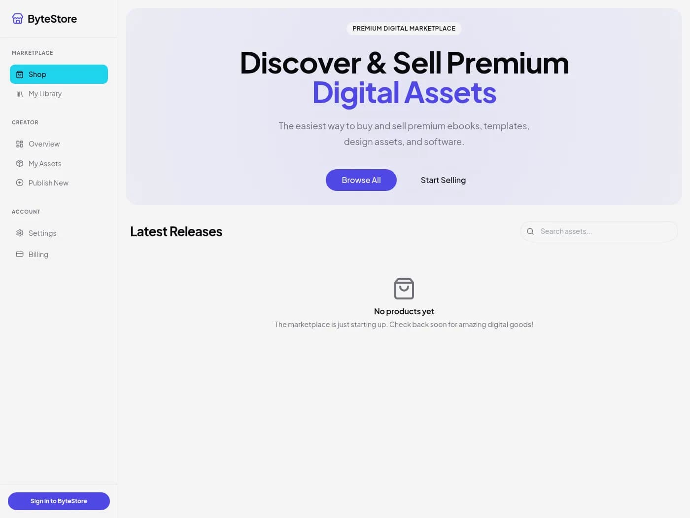 Digital Goods Marketplace