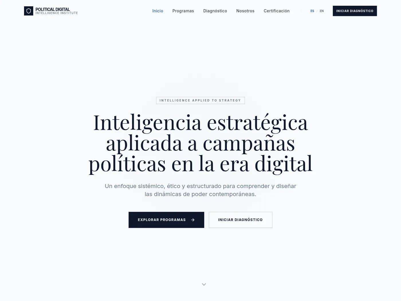 Political Digital Institute Web