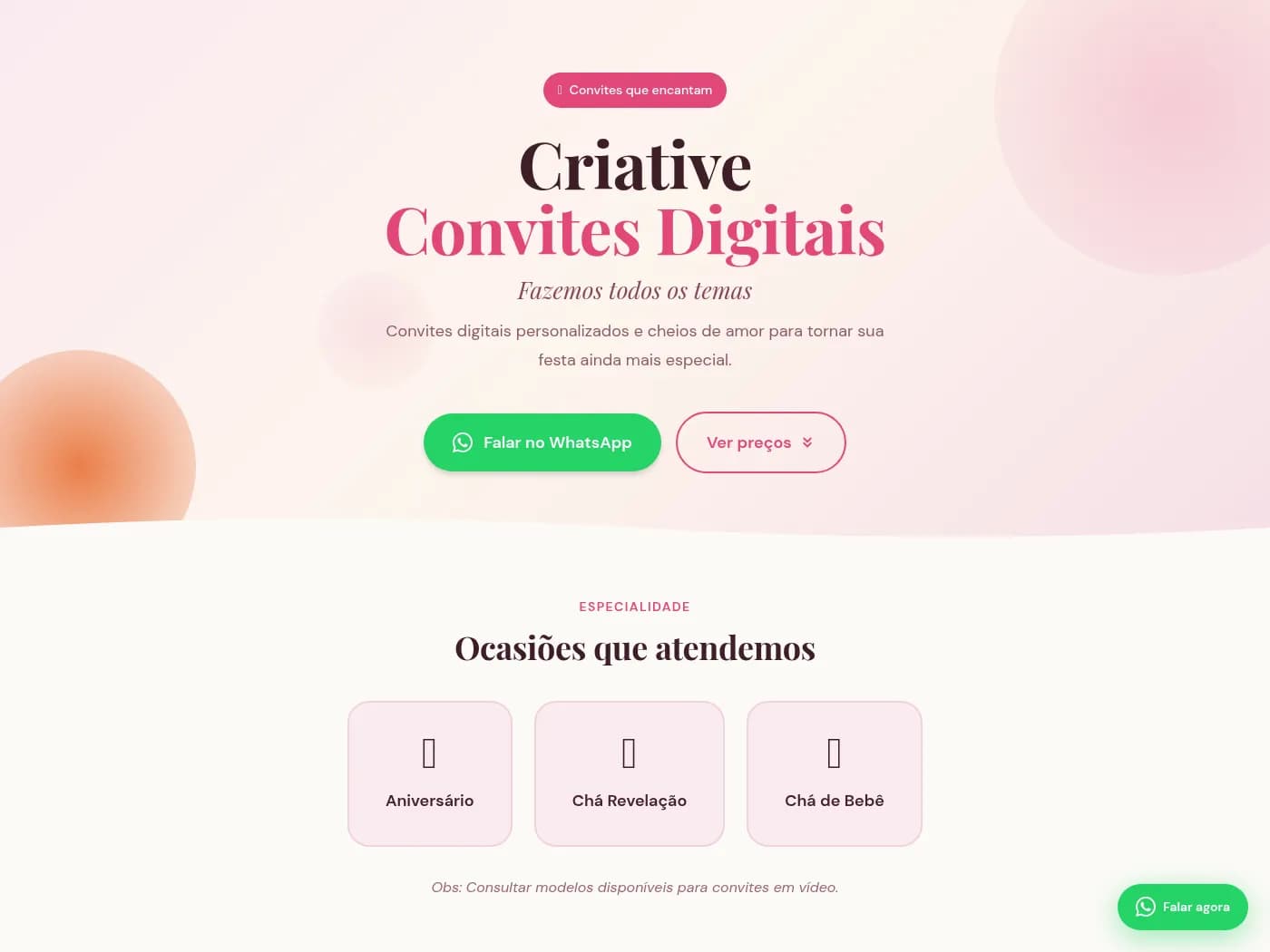 Criative Digital Invites