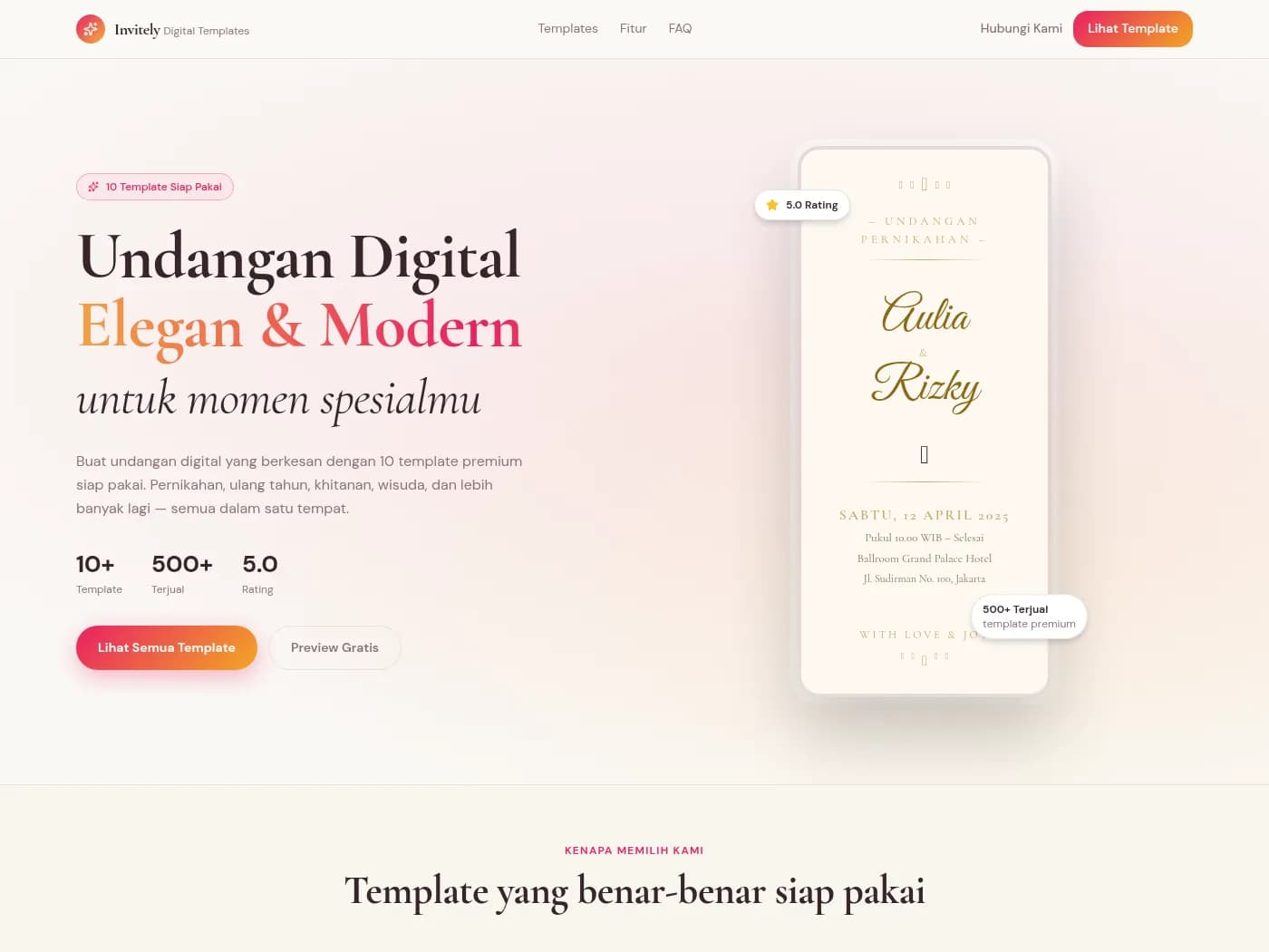 Invitely Digital Templates