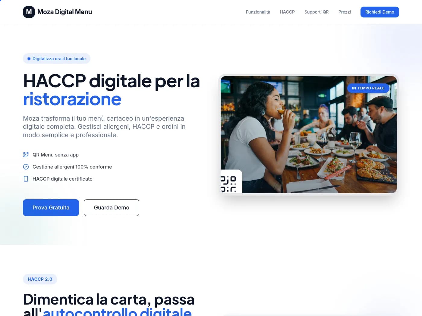 Moza Digital Menu