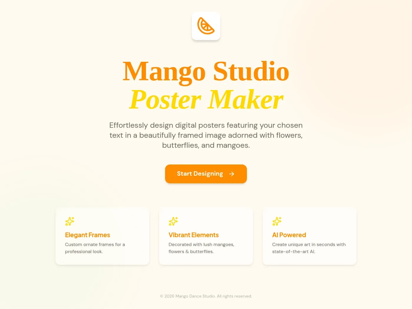 Mango Studio Poster Maker