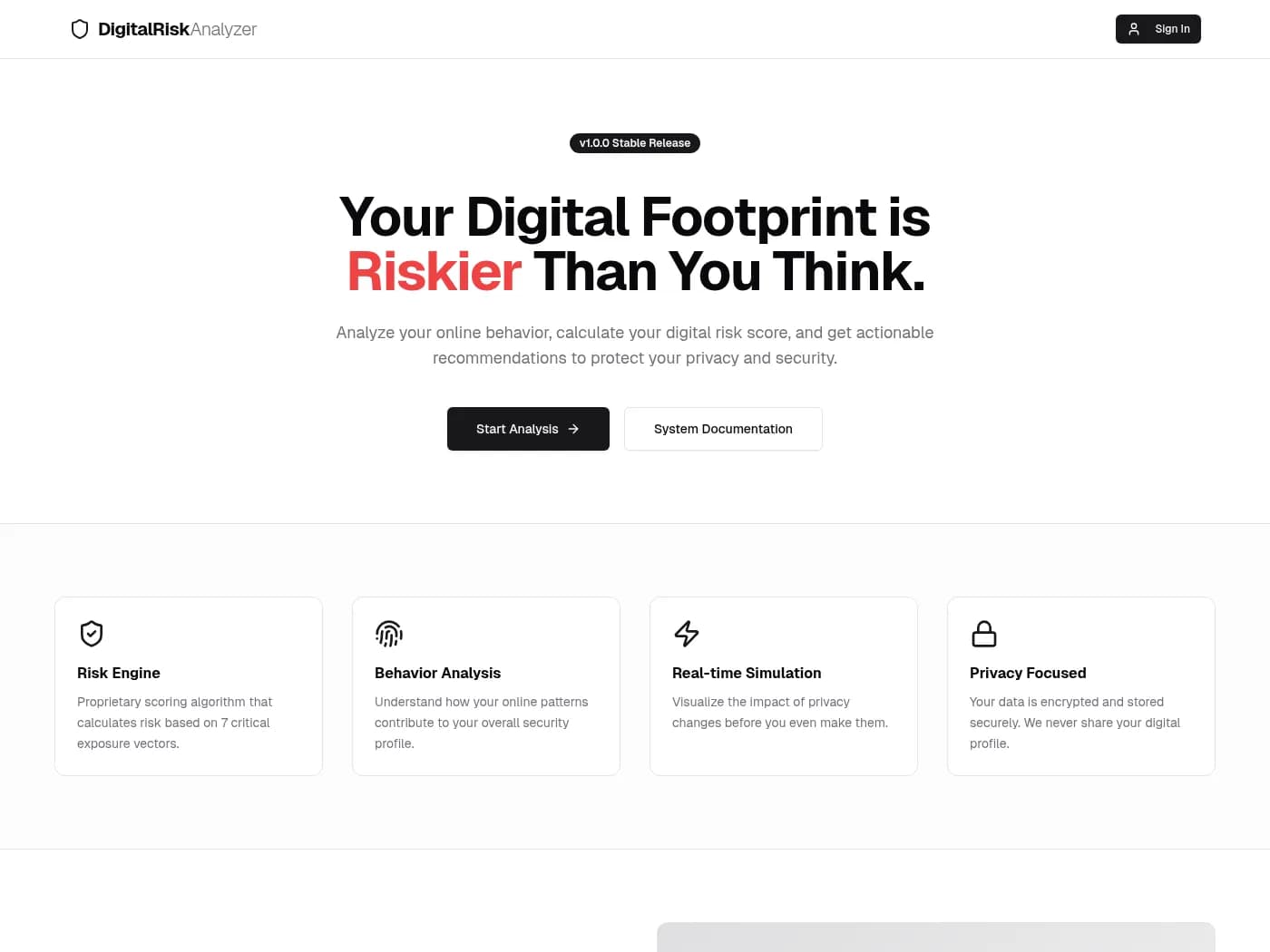 Digital Footprint Analyzer