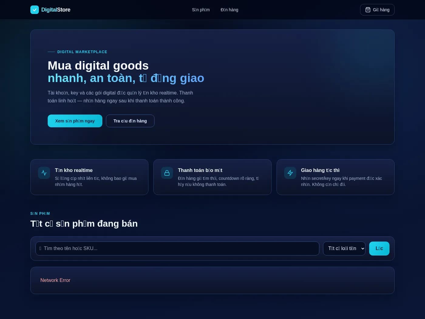 Digital Store UI Polish