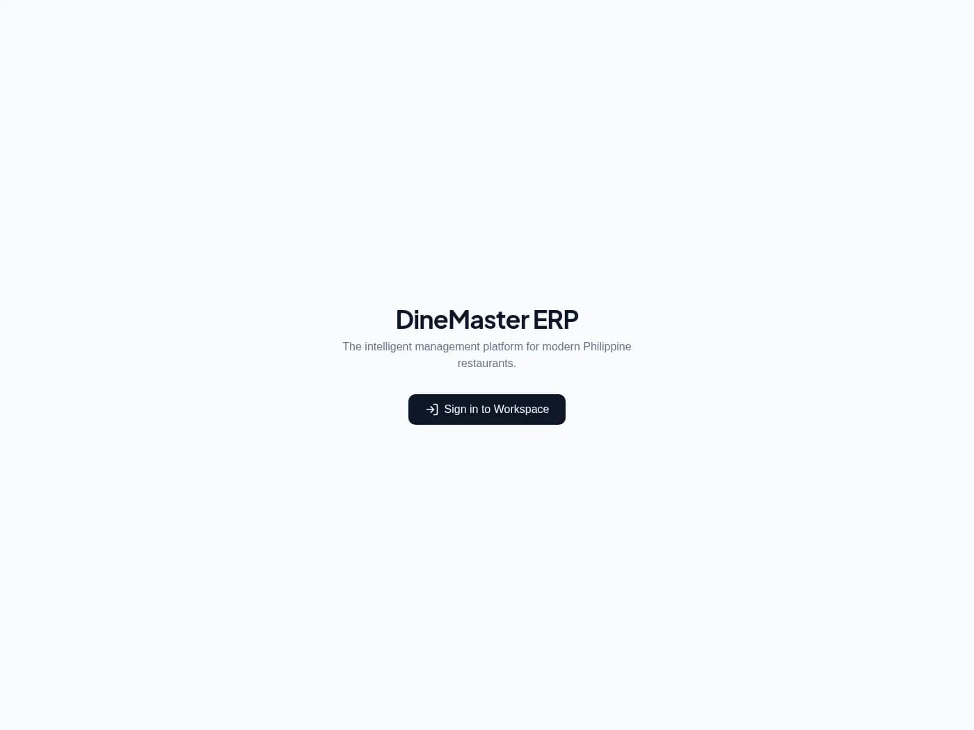 DineMaster ERP Suite