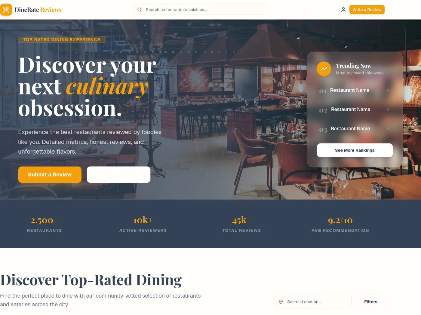 DineRate Reviews