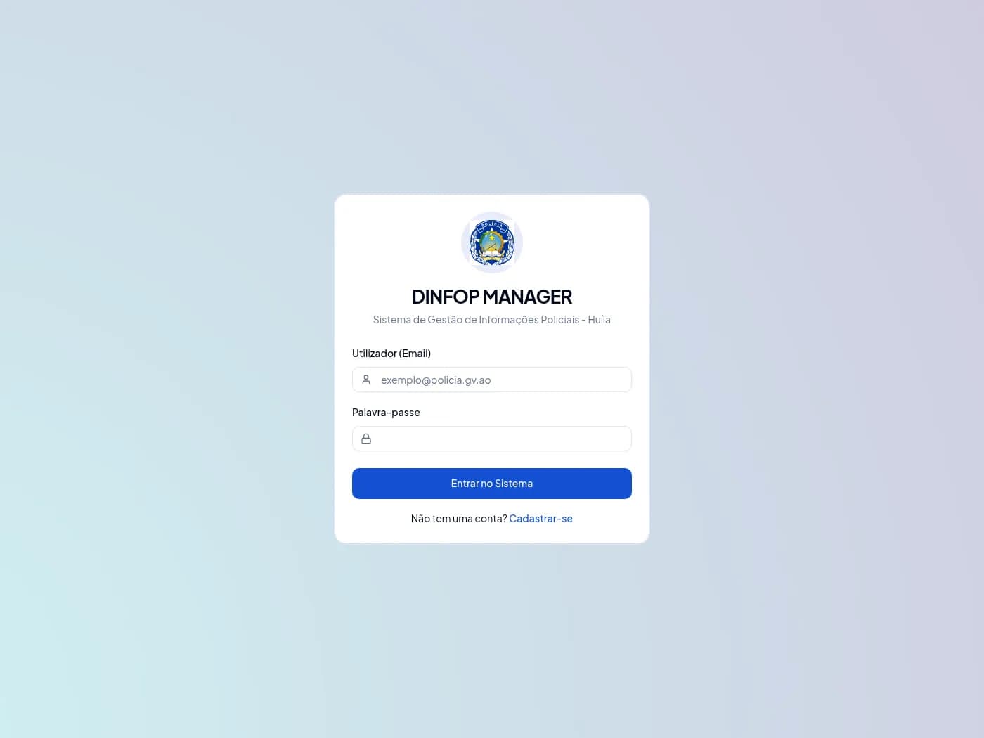 DINFOP Police Info Manager