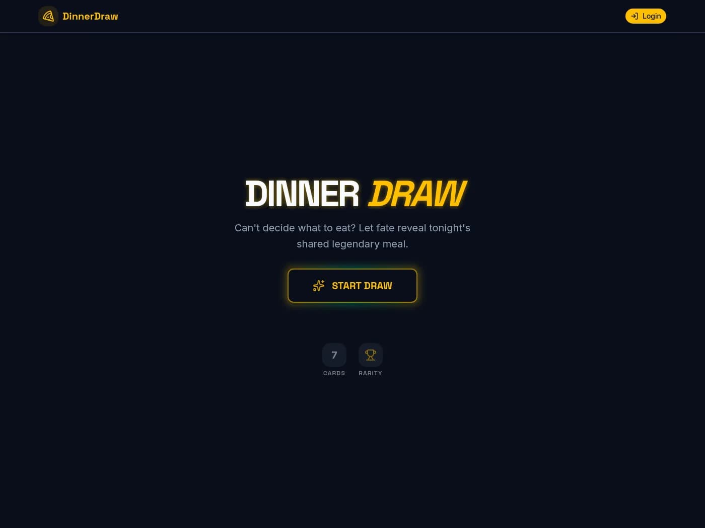 Dinner Draw Machine