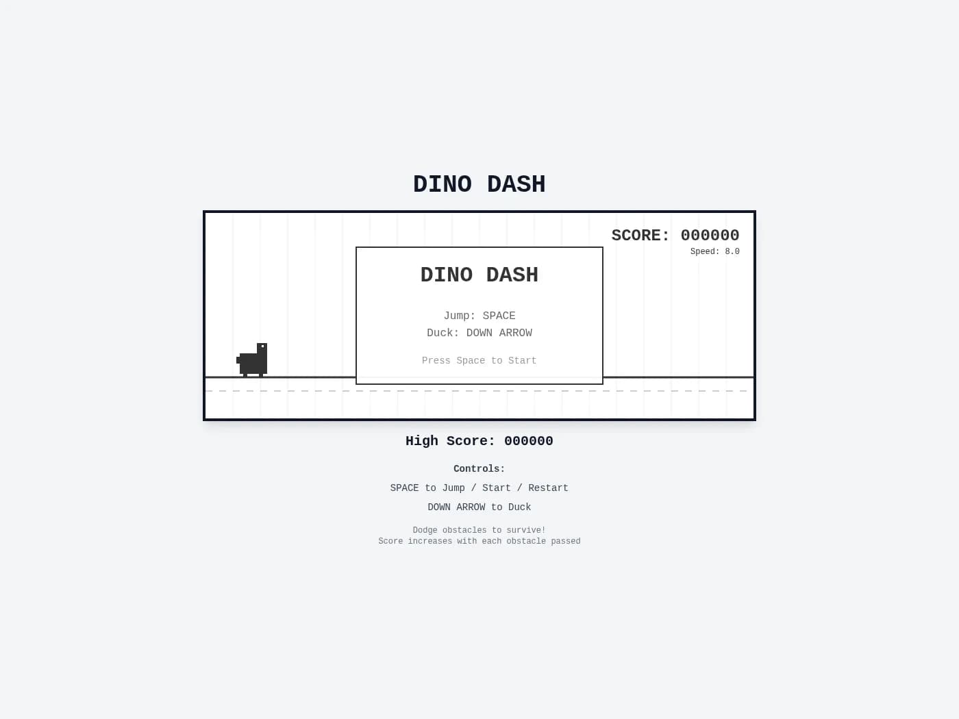 Dino Dash Clone