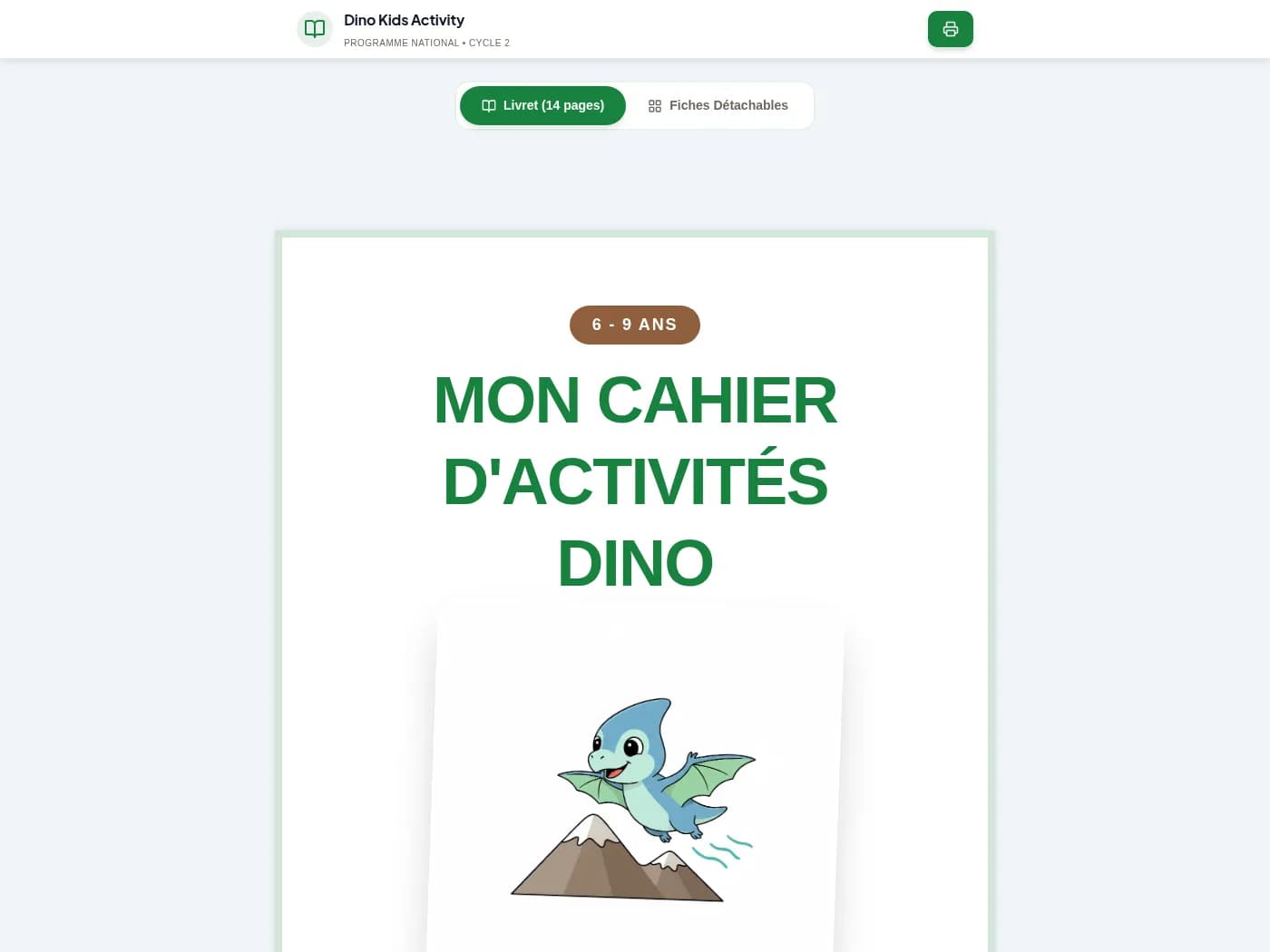 Dino Kids Activity Book