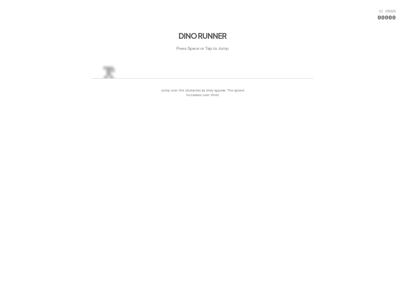 Dino Runner Clone