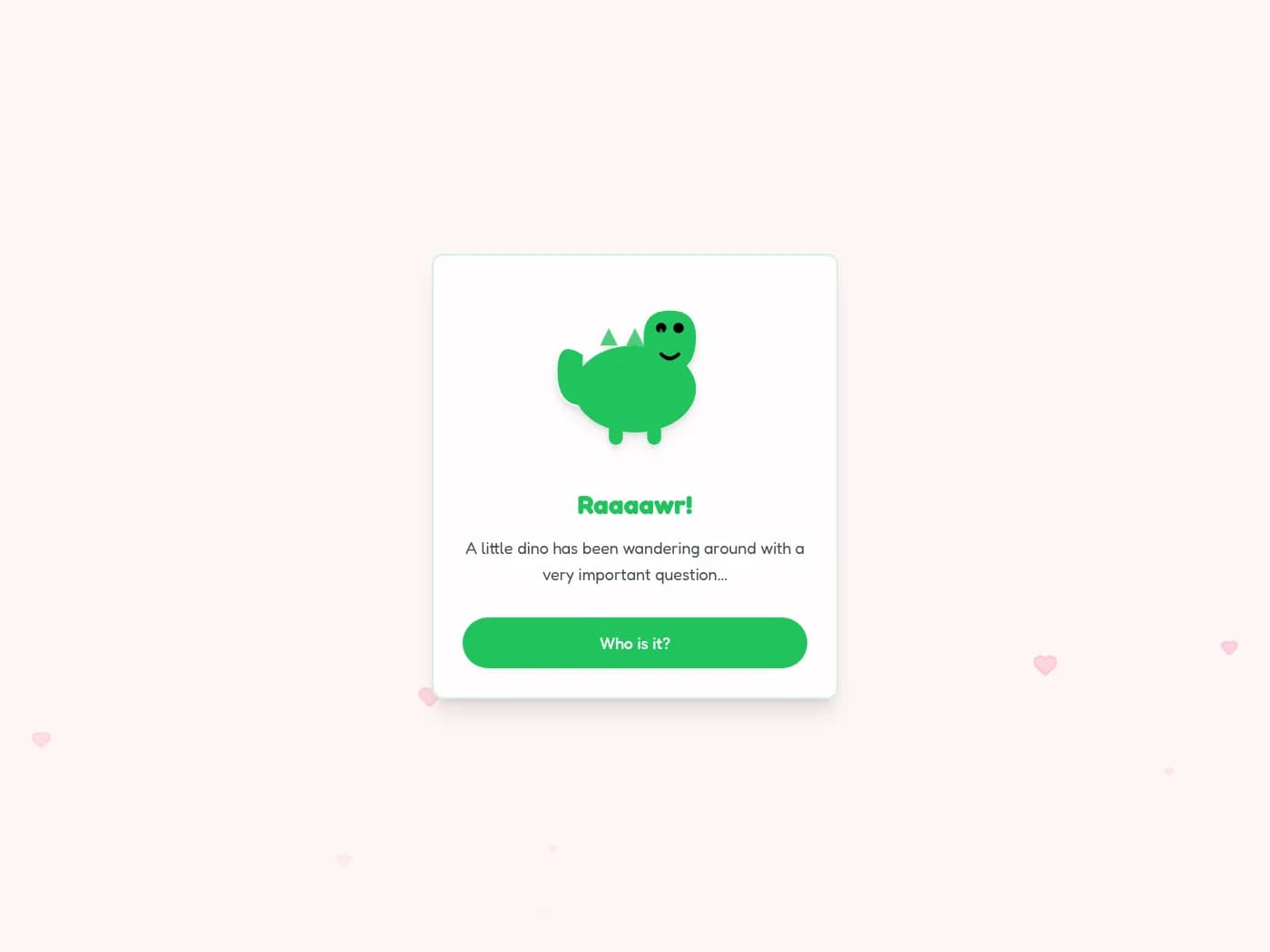 Dino Valentine Game