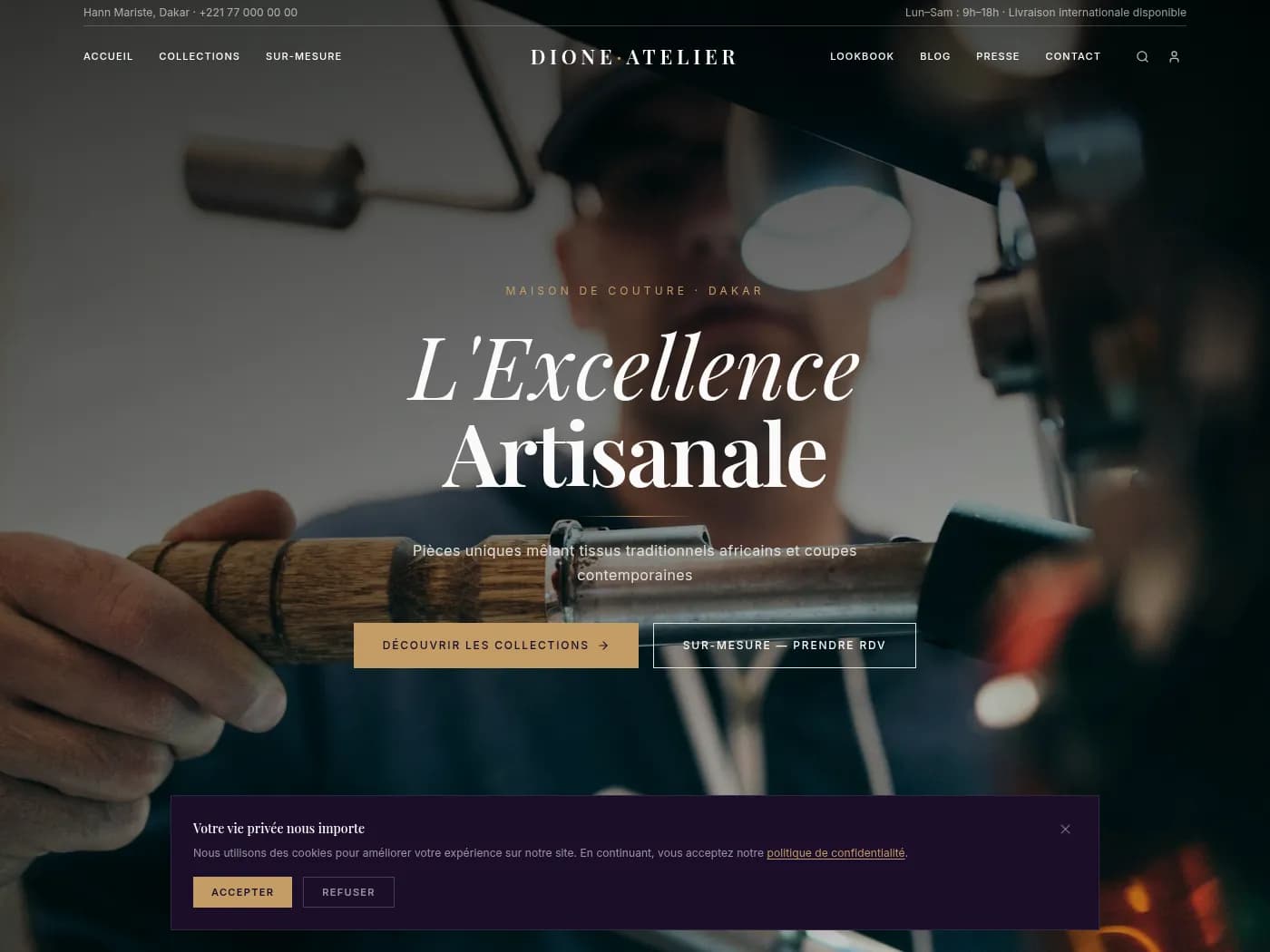 DIONE Atelier Premium Site