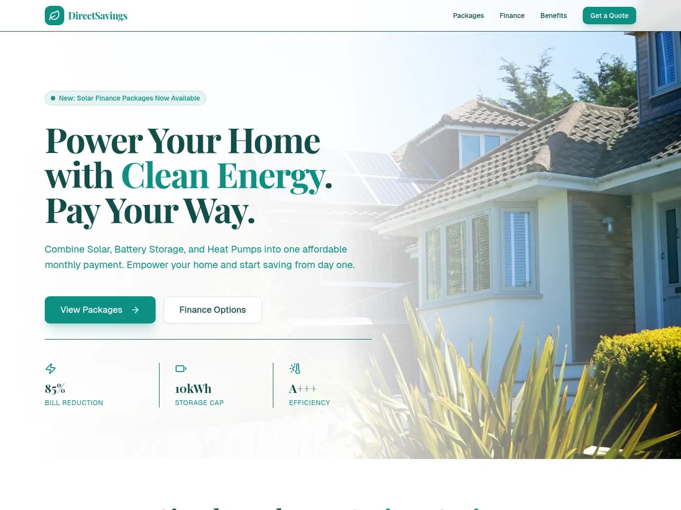 DirectSavings Solar Finance