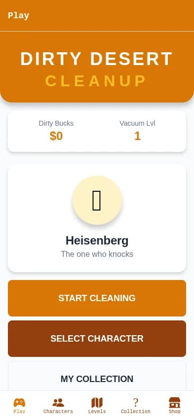 Dirty Desert Cleanup