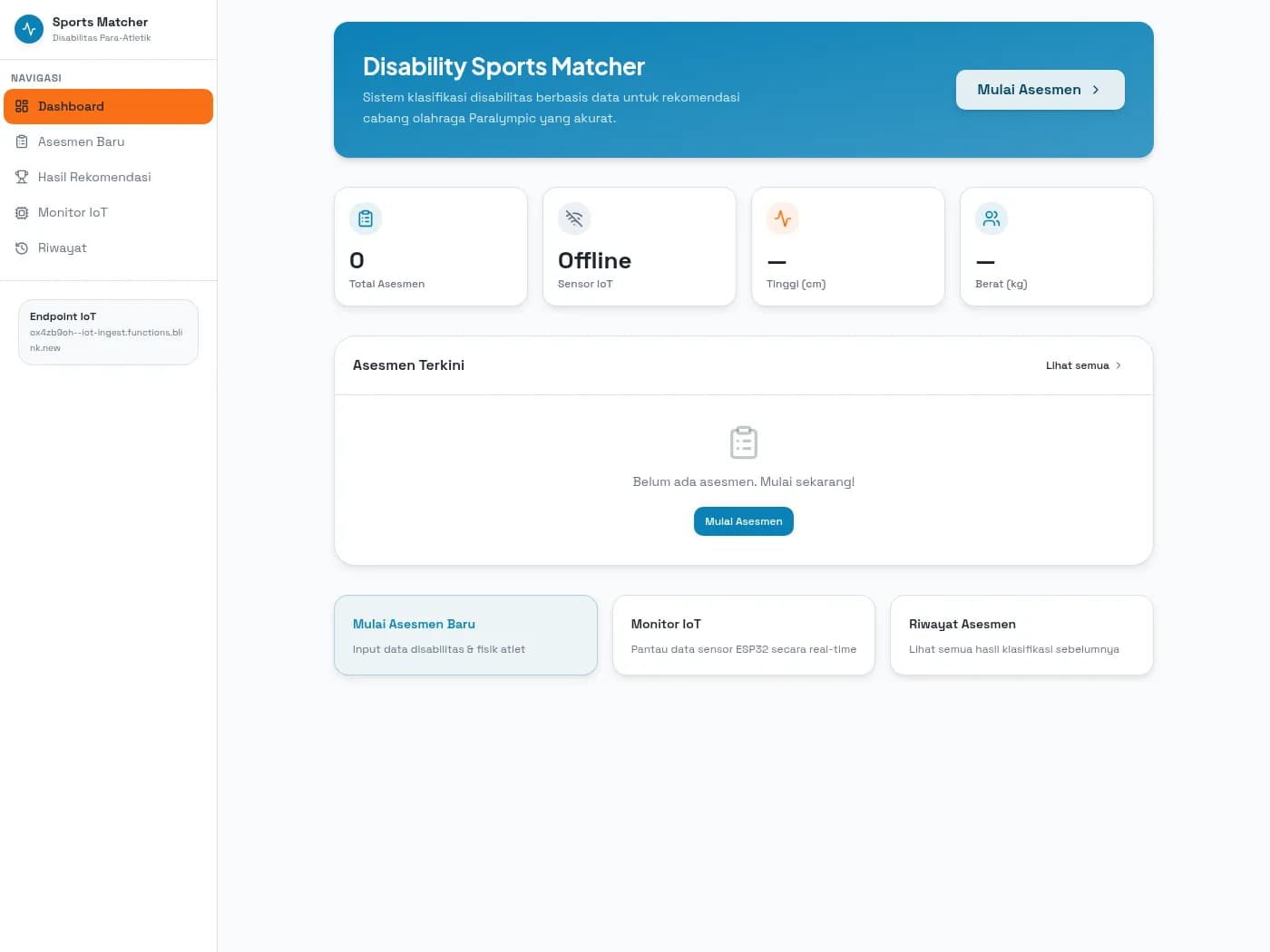 Disability Sports Matcher