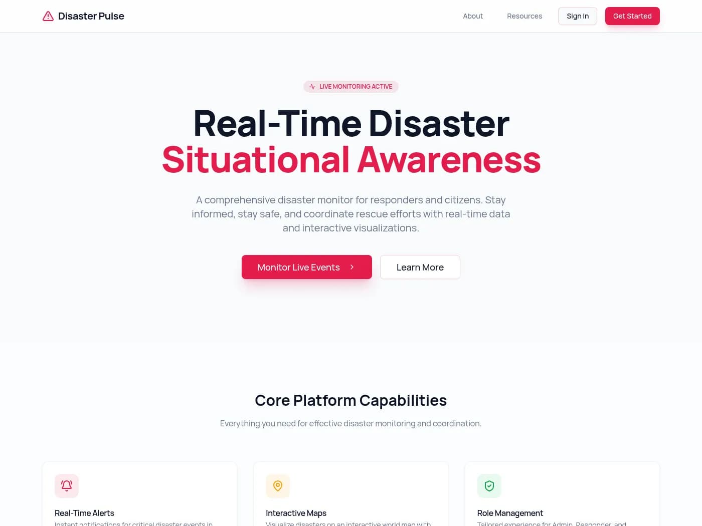 Disaster Pulse Monitor