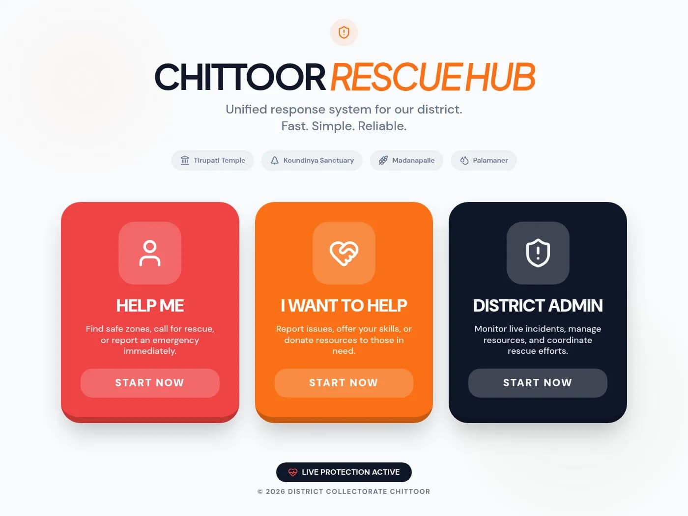 Chittoor Disaster Response Hub