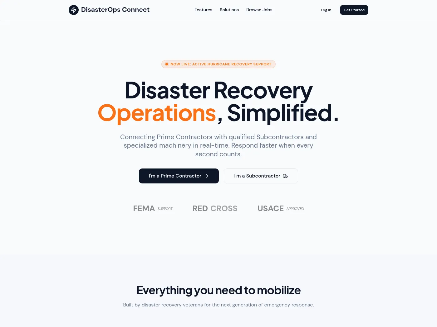 DisasterOps Connect