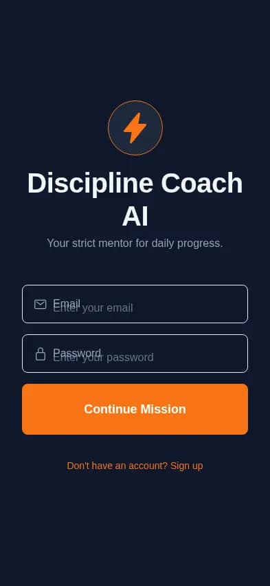 Discipline Coach AI
