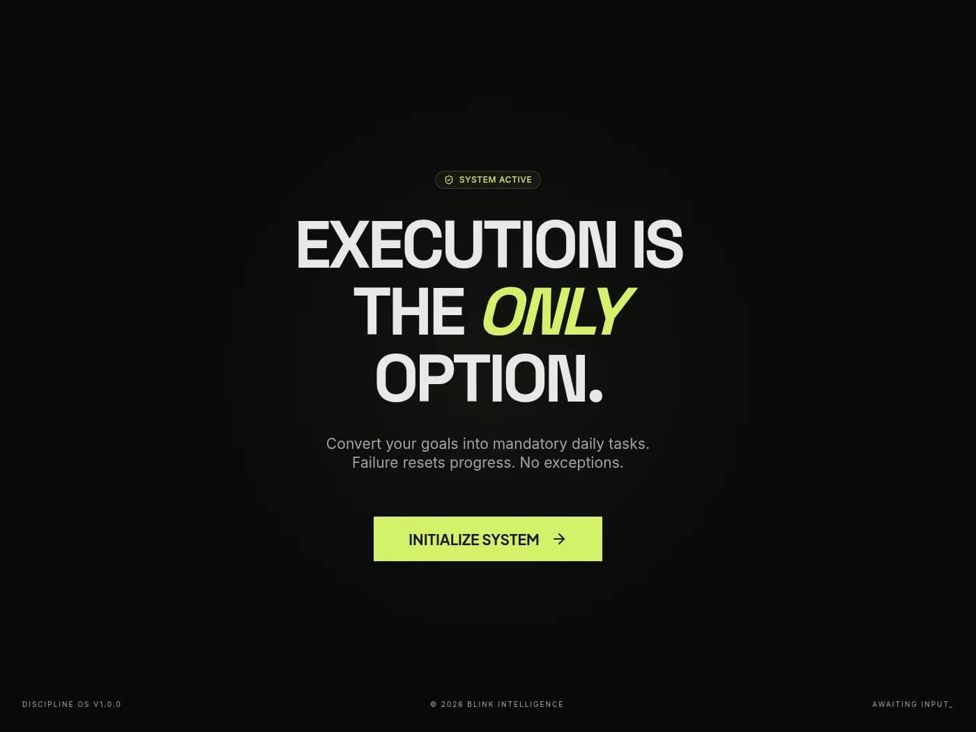 Discipline OS