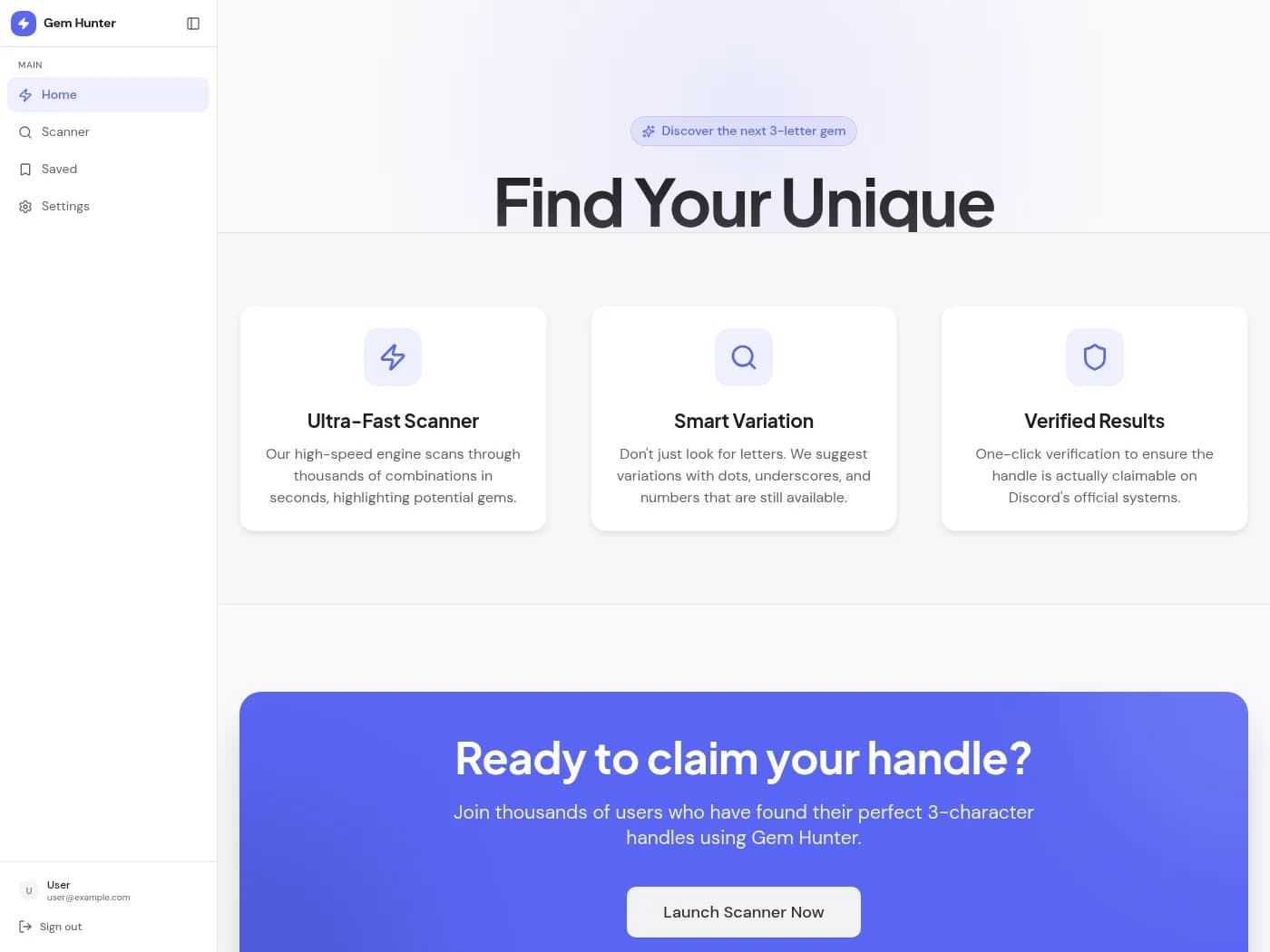 Untaken Discord 3-Letter Finder