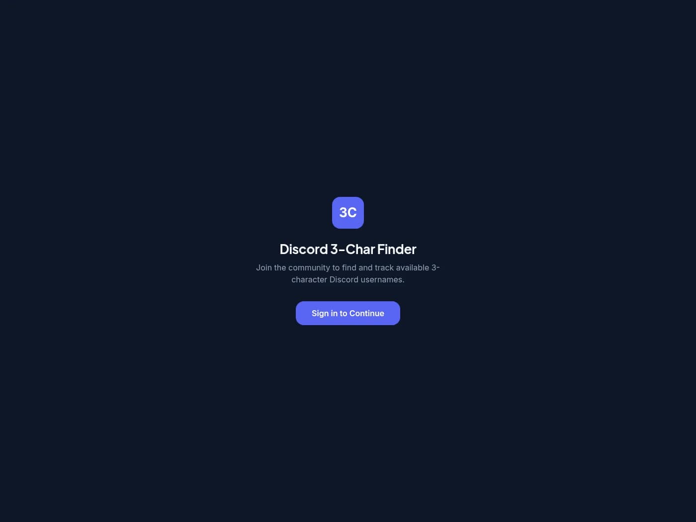 Discord 3 Char Finder