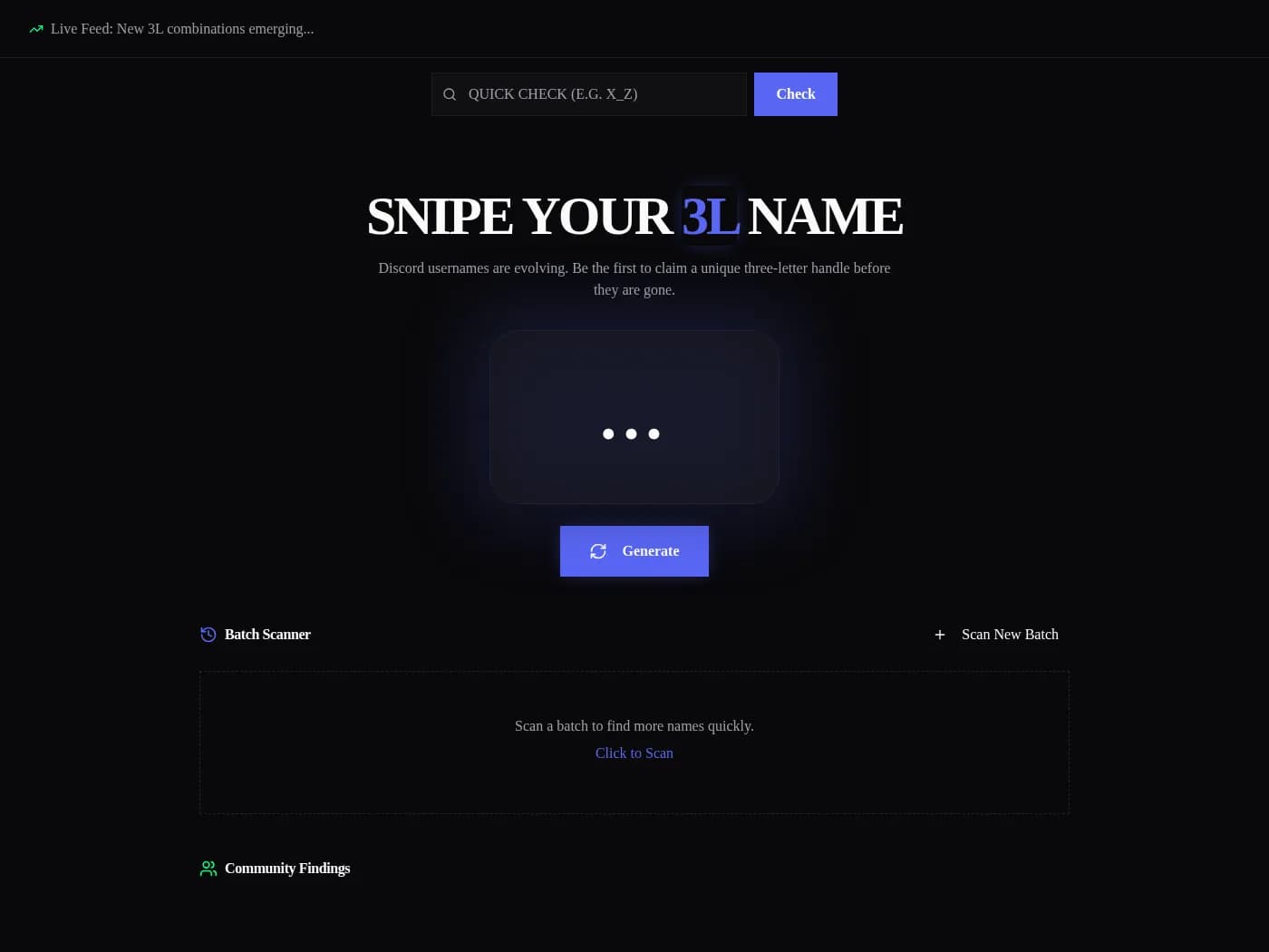 3L Discord Name Finder