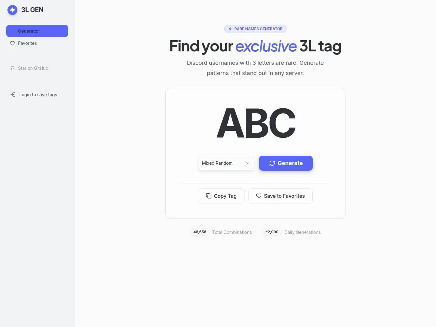 3L Name Generator