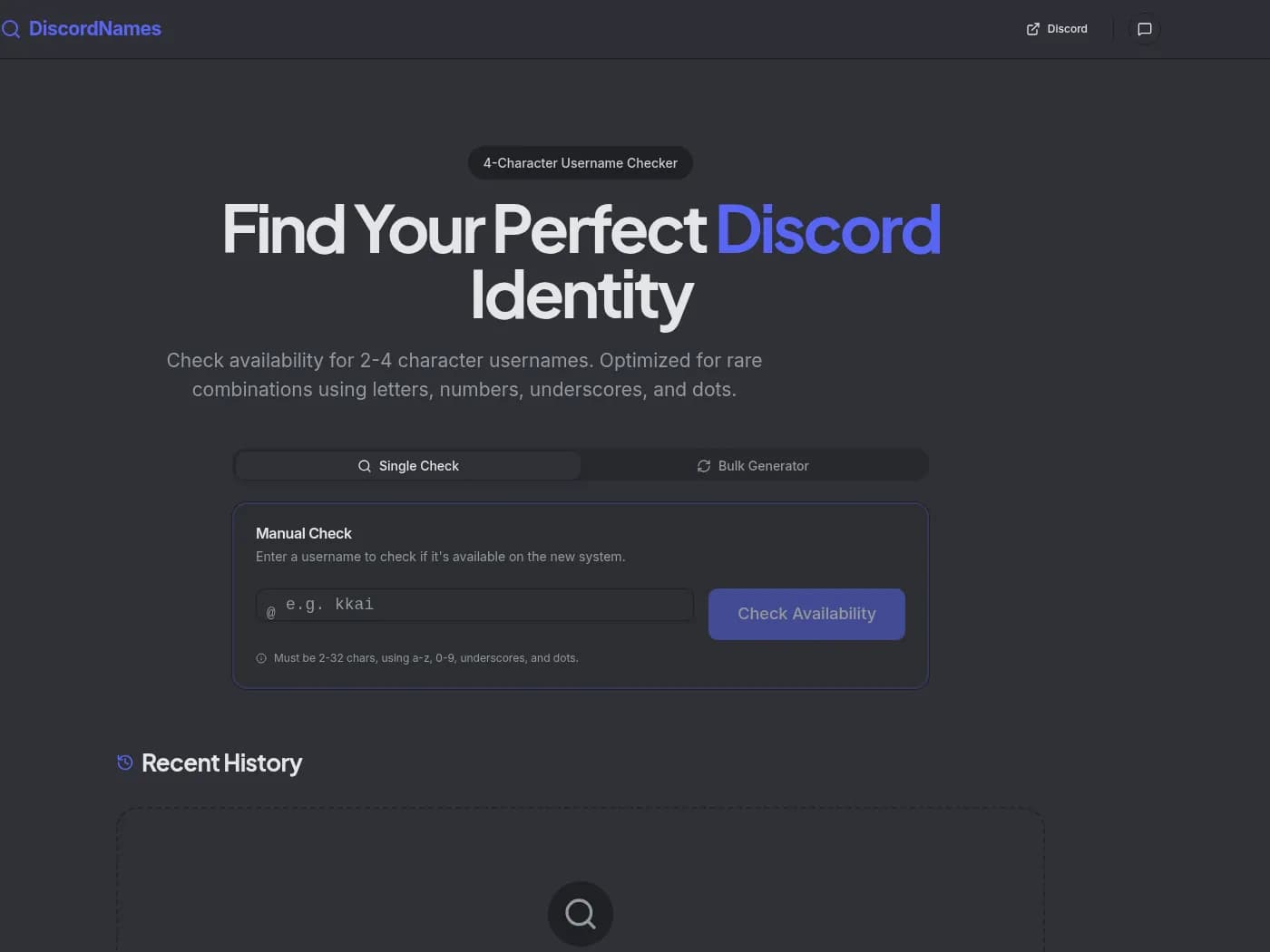 Discord Username Checker