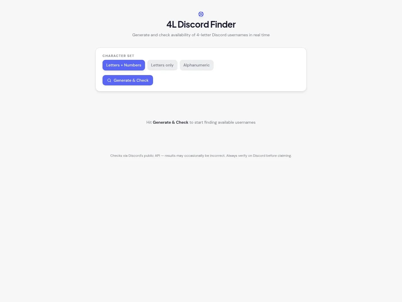 Discord Name Finder