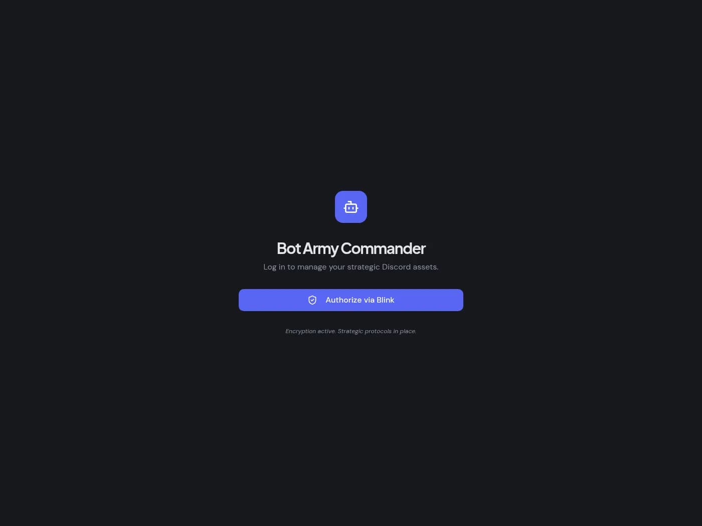 Bot Army Commander