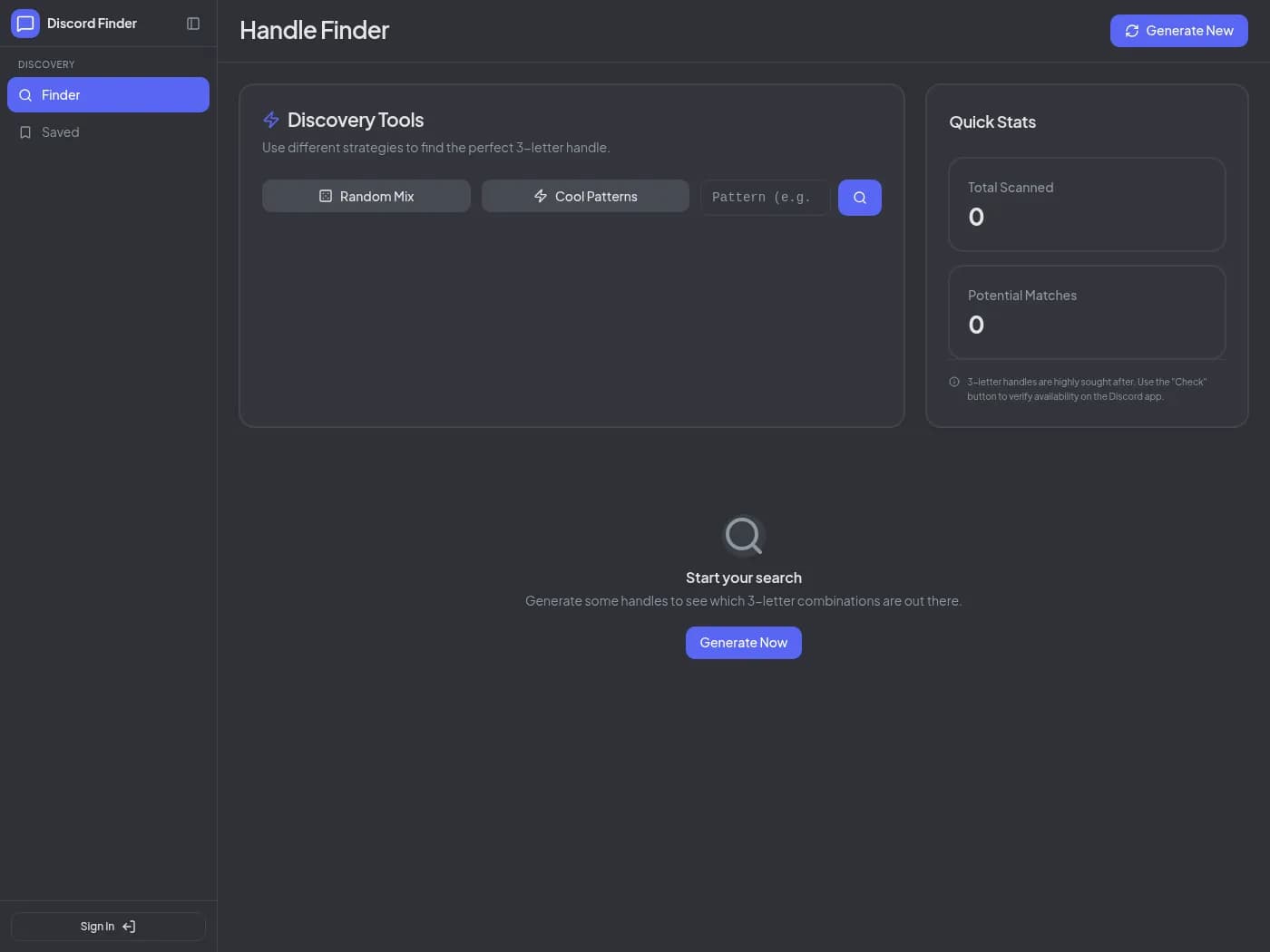 Discord Handle Finder
