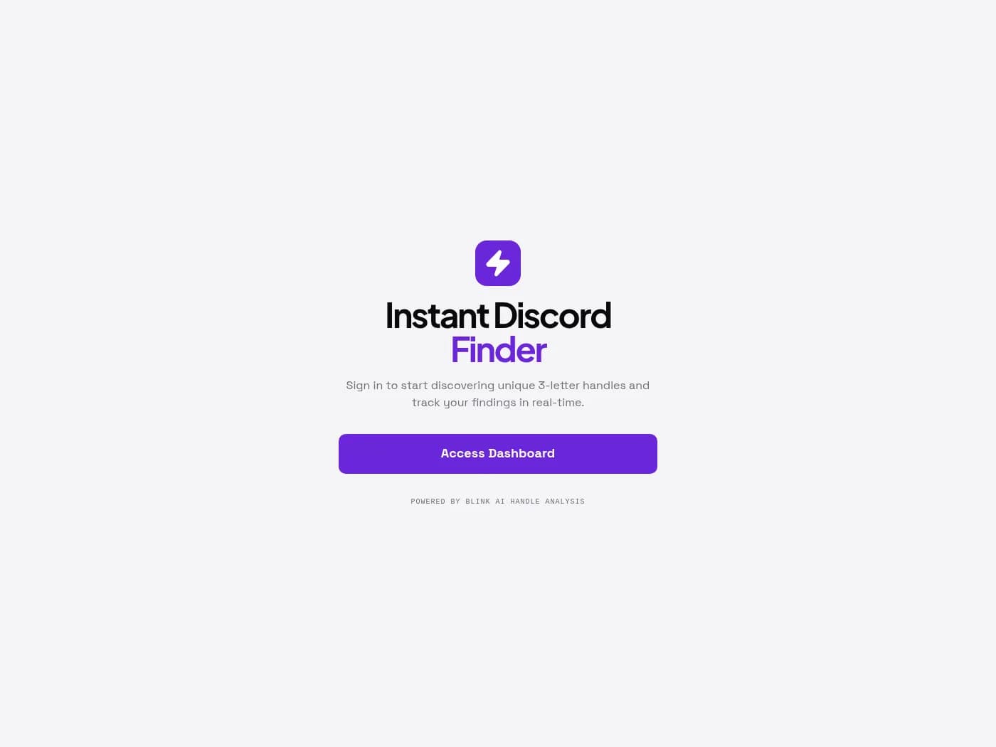 Instant Discord Handle Finder