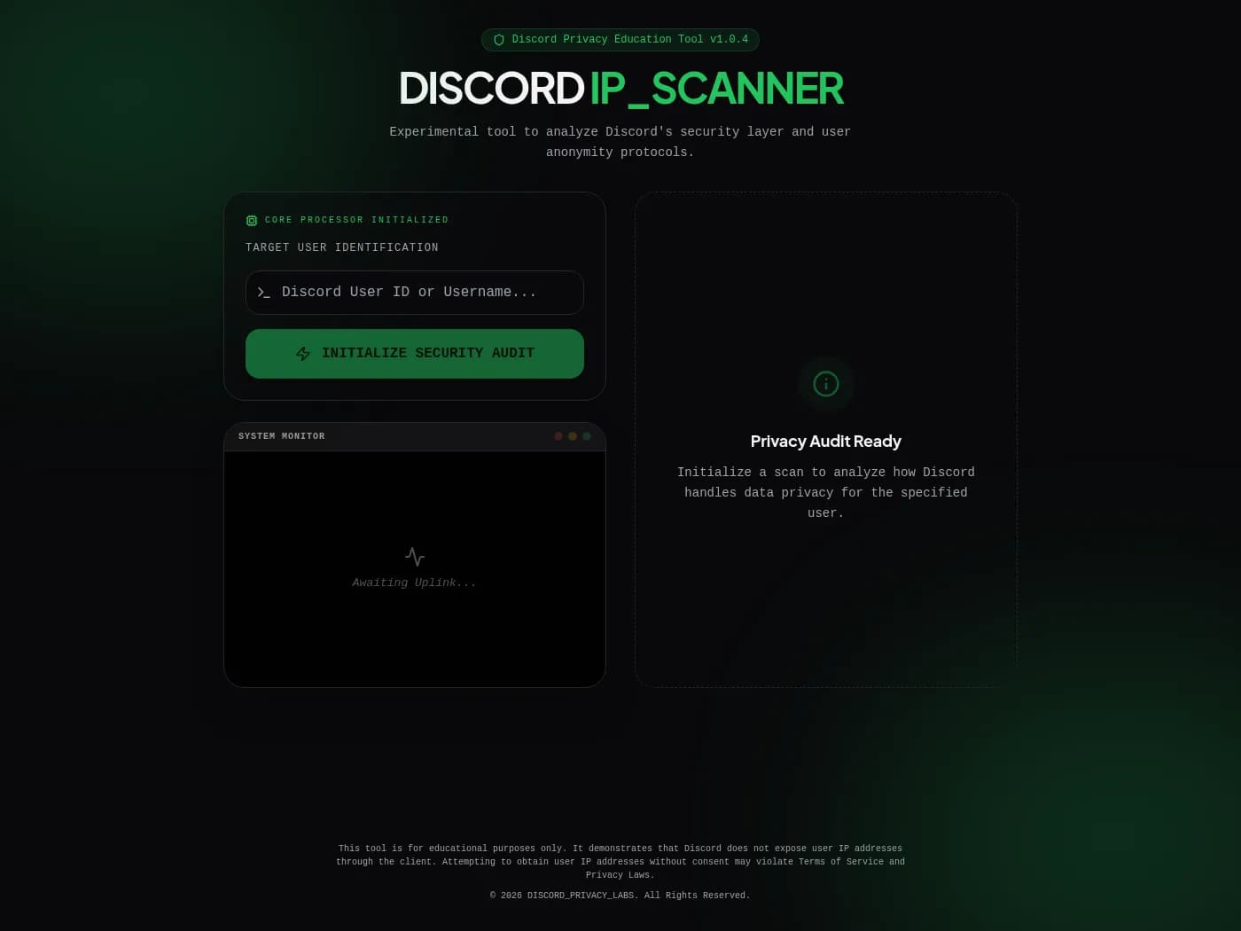 Discord IP Finder Tool
