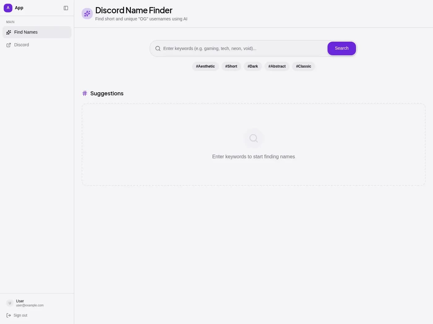 Discord Username Finder AI