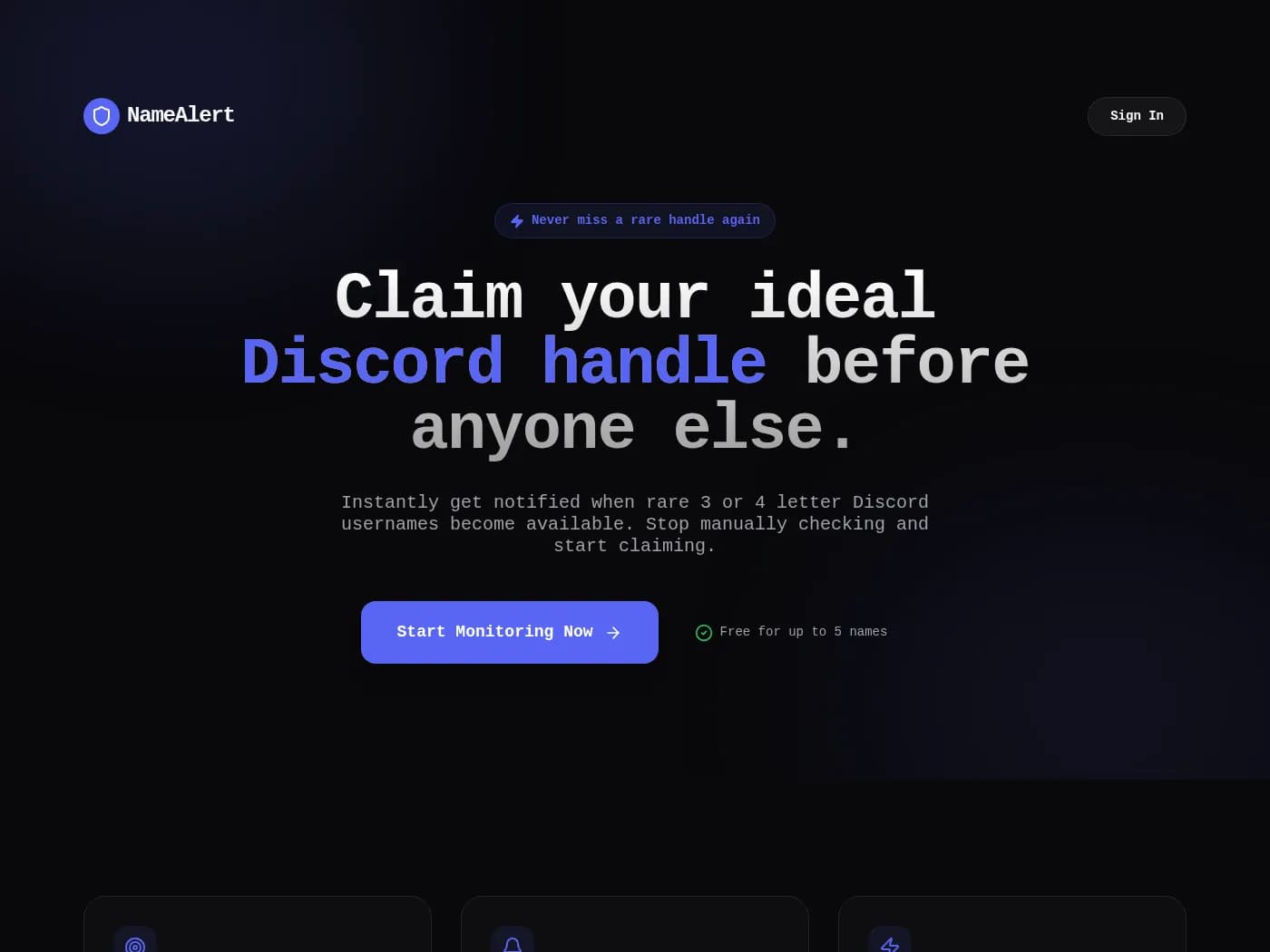 Discord Name Alert