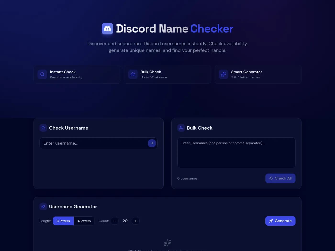 Discord Name Checker