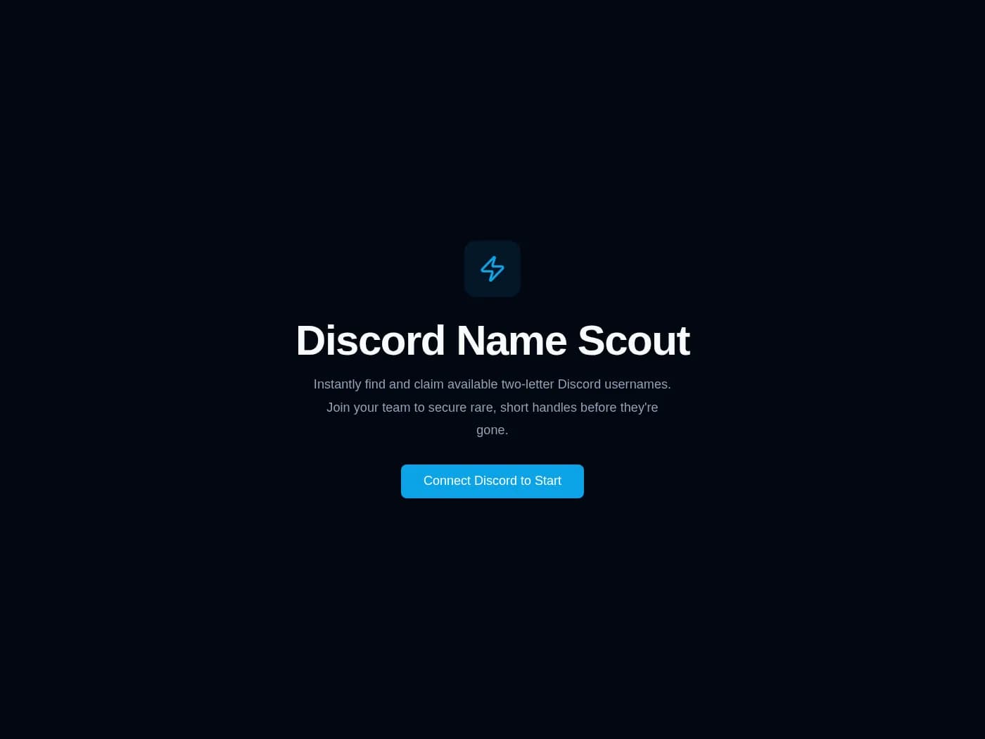 Discord Name Scout
